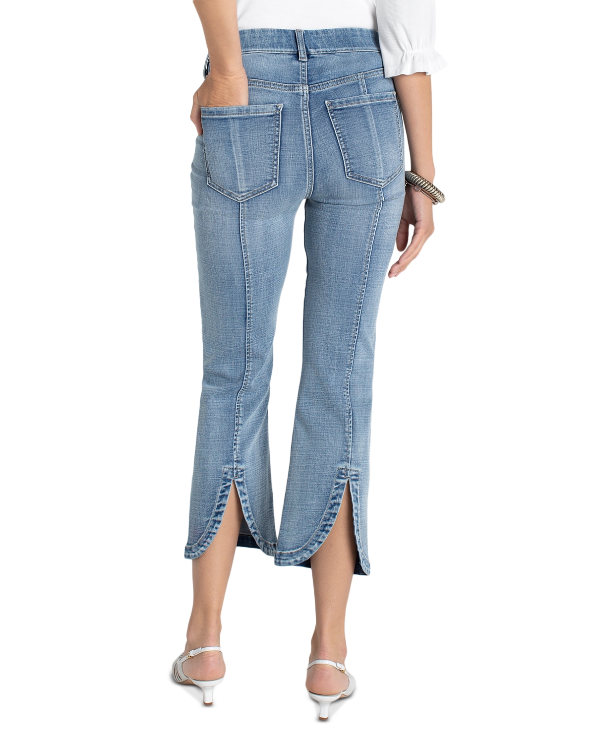 LIVERPOOL Gia Glider High Rise Crop Flare Jeans